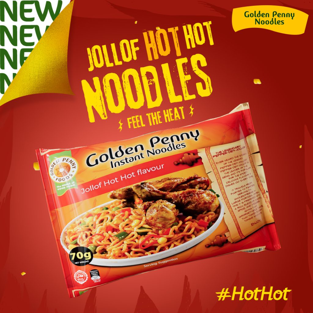 Golden Penny Noodles Introduces New Flavour, Jollof Hot Hot into ...