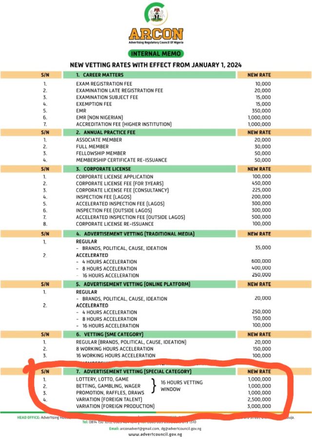 ADVAN Rejects ARCON Claims of Misinformation Over N3 Million Vetting ...