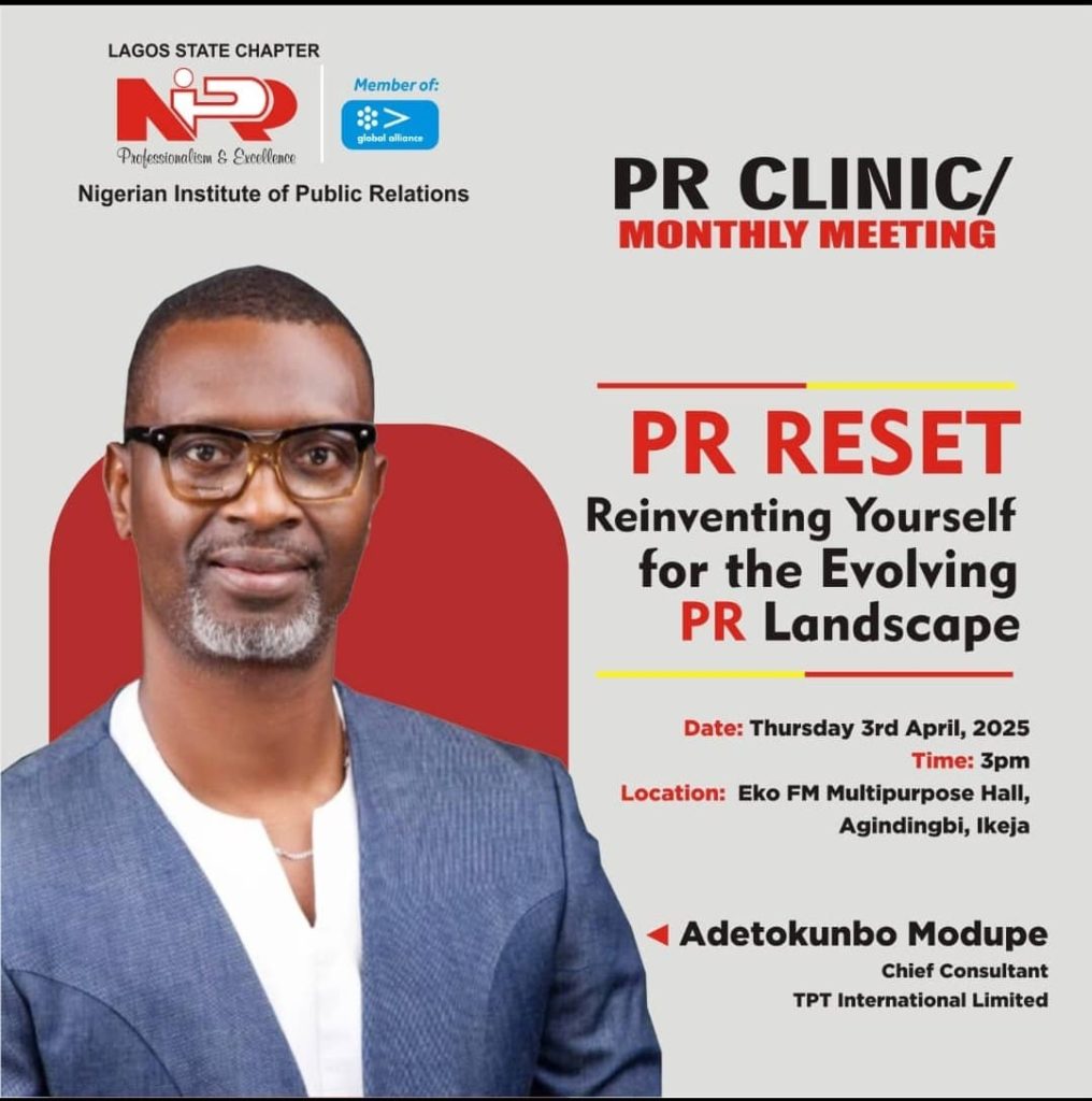 TPT International Boss, Adetokunbo Modupe, to Headline NIPR Lagos ...